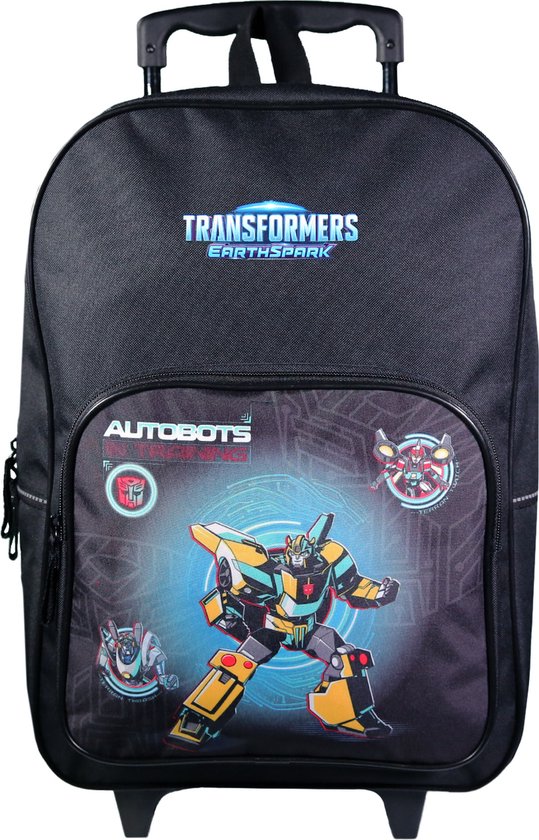 Transformers boekentas rugtas 38 cm zwart | bol