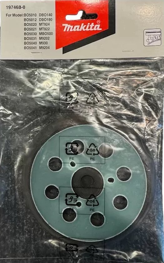 Makita 197468-0 / 743081-8 Schuurzool - 125mm | bol