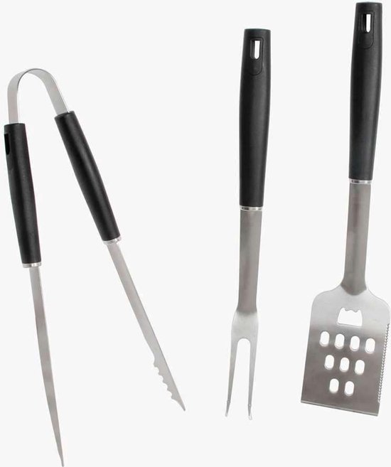 Maxim Barbecue set 3-delig Barbecue tang vork spatel | bol
