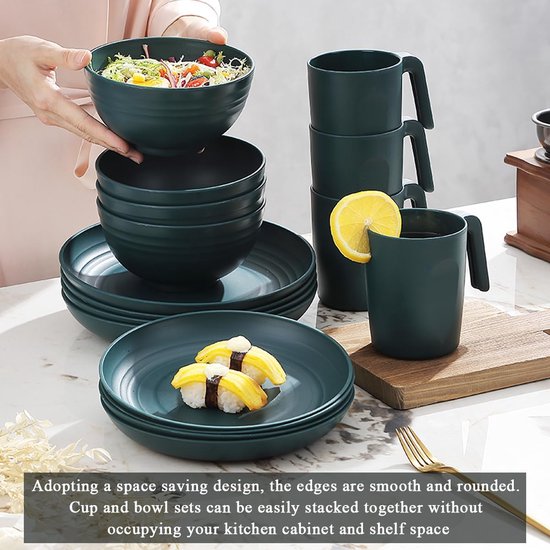 Plastic Bestek Sets van 32 Stuks, Onbreekbaar En Herbruikbaar ...