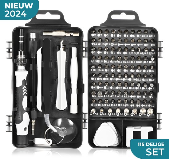 Precisie schroevendraaier set - 115-delig - Universeel - Magnetisch - Gereedschapset-... | bol