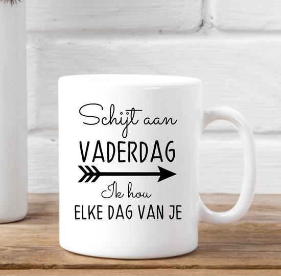 Vaderdag mok- Schijt aan Vaderdag ik hou elke dag van je. Vaderdag cadeau. Koffie mok | bol