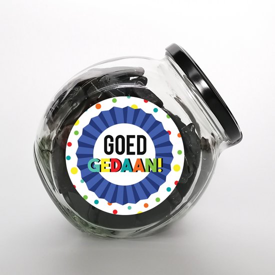 Geslaagd cadeau eindexamen - geslaagd snoeppot - Goed gedaan - drop ...