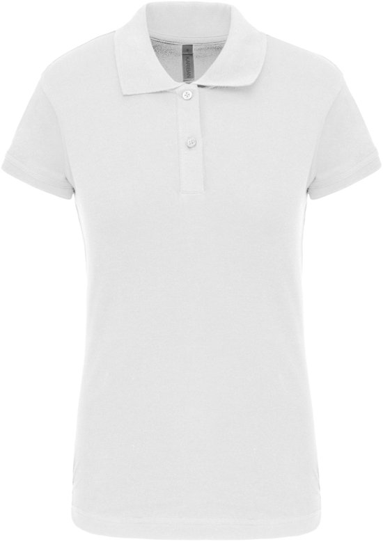 Kariban Piquépolo korte mouwen dames K240 - White - XL | bol