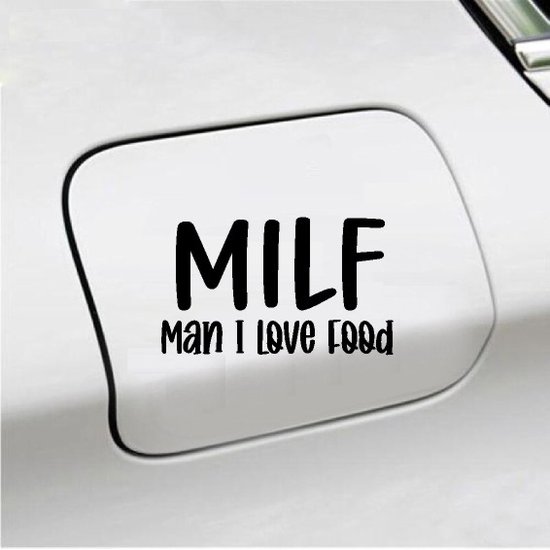 Bumpersticker - Milf - 10x17 - Zwart | bol