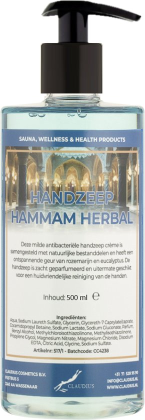 Handzeep Hammam Herbal 500 ml - met gratis pompje | bol
