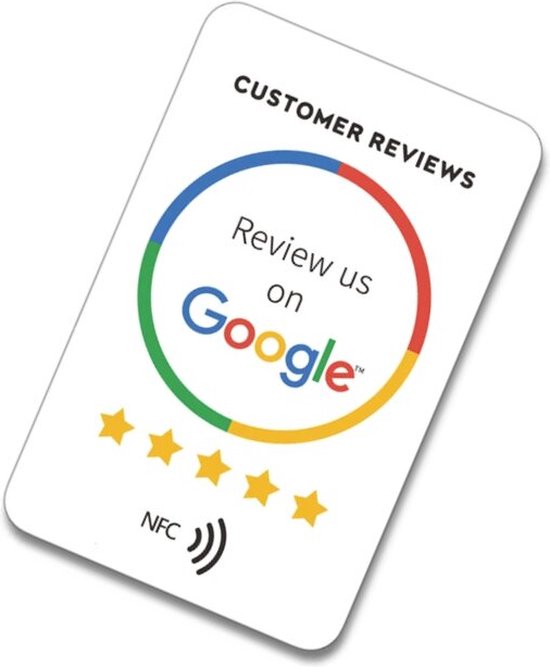 Google Review Kaart - NFC Google Review Kaart - NFC Sticker - NFC Tik ...
