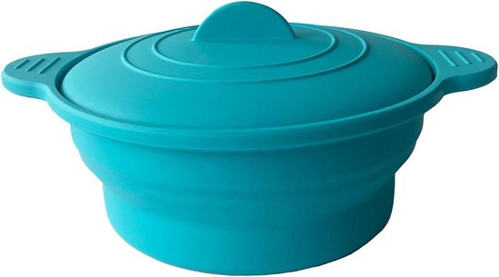 Stoompan Voor Oven en Magnetron - Opvouwbare Siliconen Bak - Stoomkoken ...