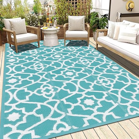 Outdoor tapijt, weerbestendig, 180 x 270 cm, groot tuintapijt voor ...