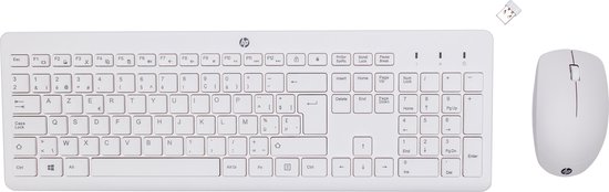 HP 230 - Draadloos Toetsenbord en Muis Combinatie - Azerty - Wit | bol