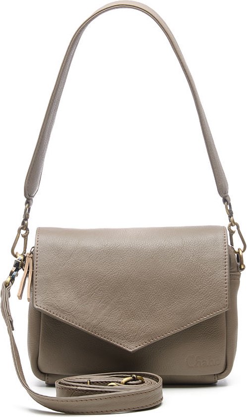 Chabo Bags - Kyara Cross - Crossbody - Leer - Grijs | bol