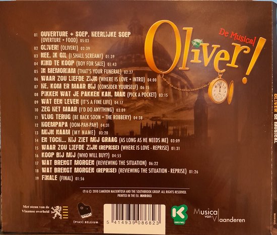 Oliver De Musical, Oliver de Musical | Muziek | bol