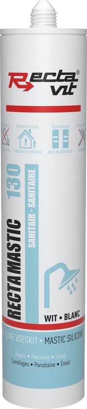 Rectavit RM130 Sanitair Acetic Silicone 310ml Transparant - | bol