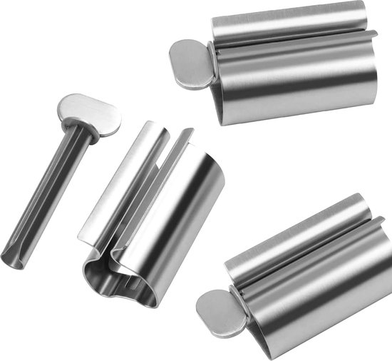 RVS Buis Knijper Tandpasta Wringer Houder Stand voor Badkamer | bol