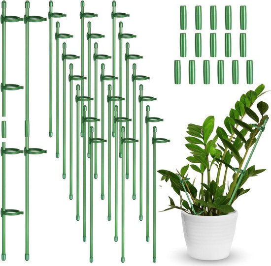 Plantensteunen met ringen verstelbare plantensteunpalen-verlengbare ...