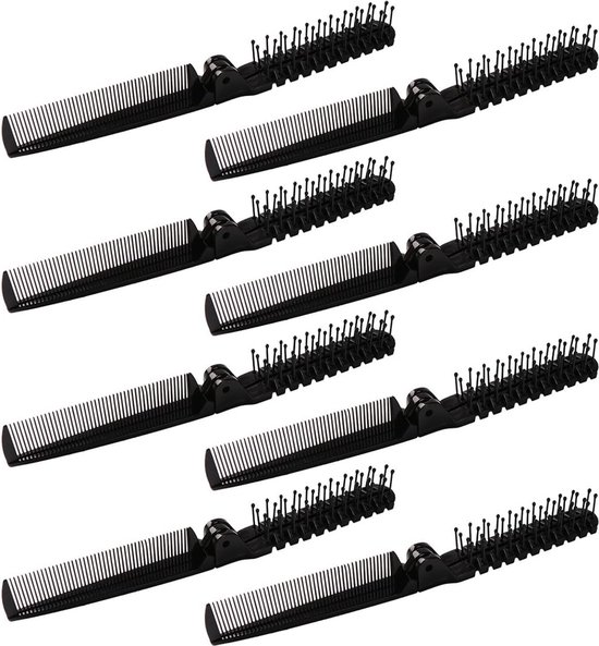 Opvouwbare kam, 8 stuks klapkam, baardkam, inklapbare klapborstel ...