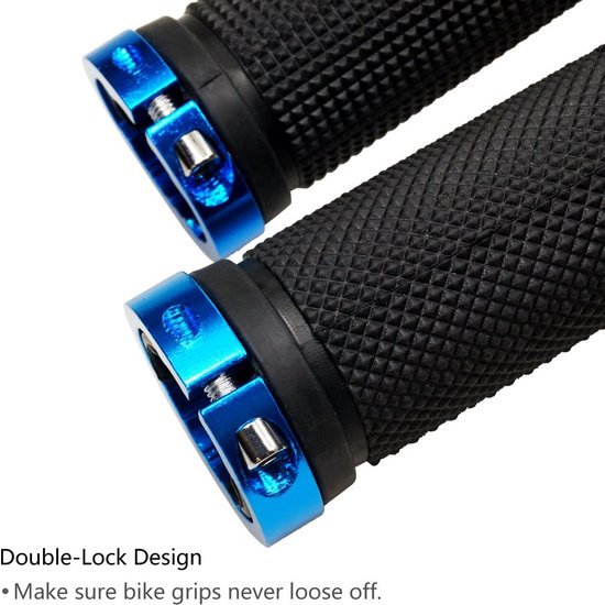 Antislip handgrepen voor fietsstuur, rubber, met aluminium ...