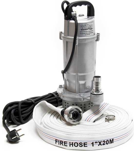 Vuilwaterpomp 370W 1500l/h dompelpomp incl. 20m slang bouwpomp pomp | bol