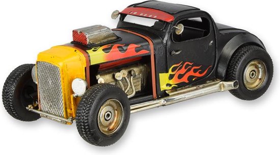 EEN TINNEN MODEL VAN EEN HOT ROD | bol