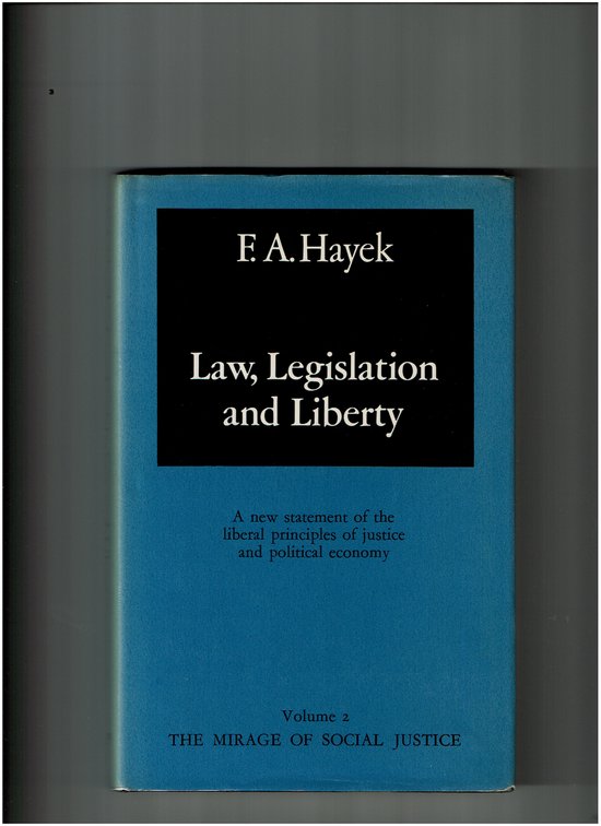Law, Legislation and Liberty, F. A. Hayek | 9780710084033 | Boeken | bol