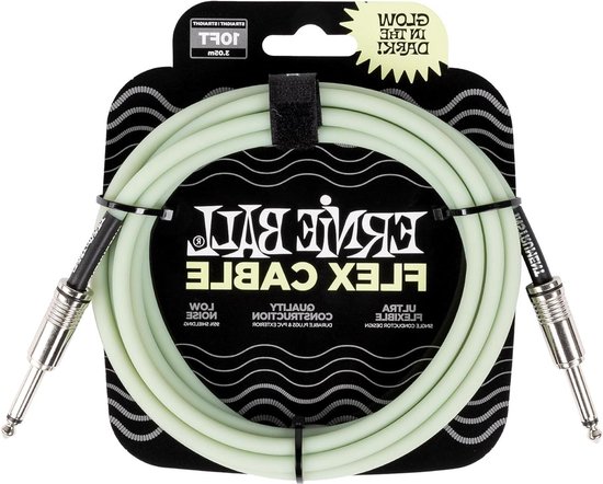 10ft Flex Instrument Kabel - Glow in Dark | bol