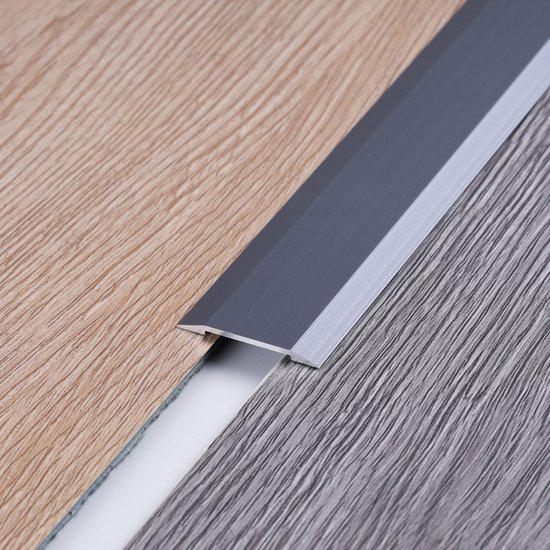 Zelfklevend overgangsprofiel Gunmetal 1,50 meter | bol