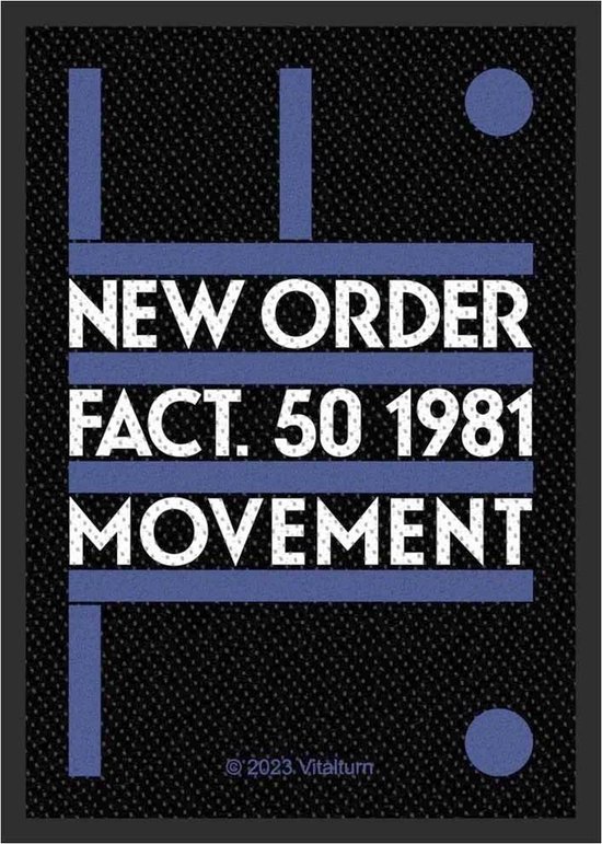 New Order - Fact 50 Patch - Zwart | bol