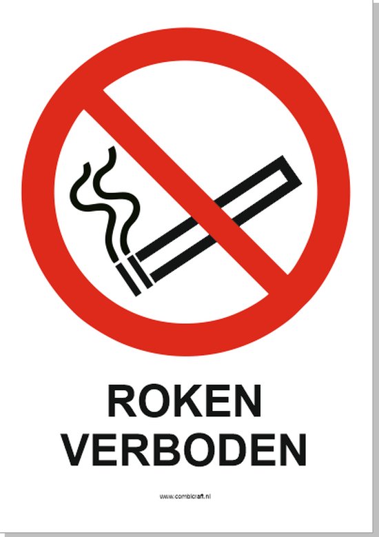 CombiCraft bord verboden te roken | bol