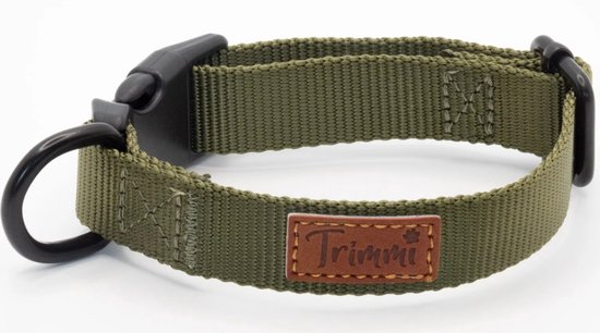Nylon halsband groen - Maat L - halsband hond - honden halsband ...