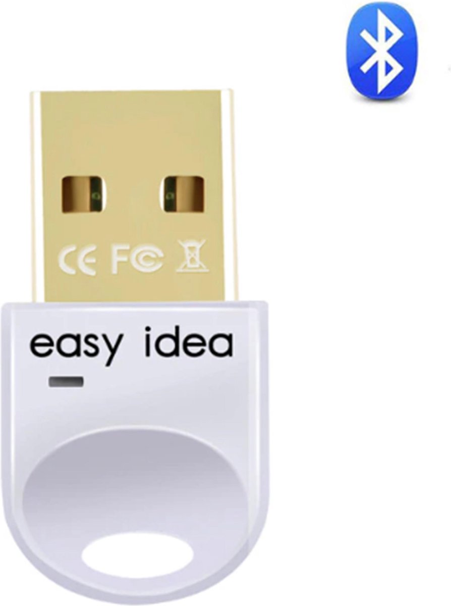 Bluetooth 4.0 USB Micro Dongle / Adapter - Wit | bol.com