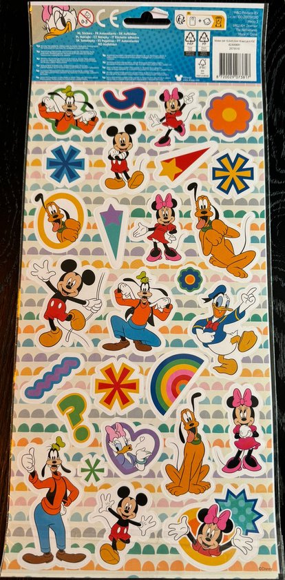 Disney Stickers - Mickey Mouse - Minnie - Mini - Goofy - Disneyland ...