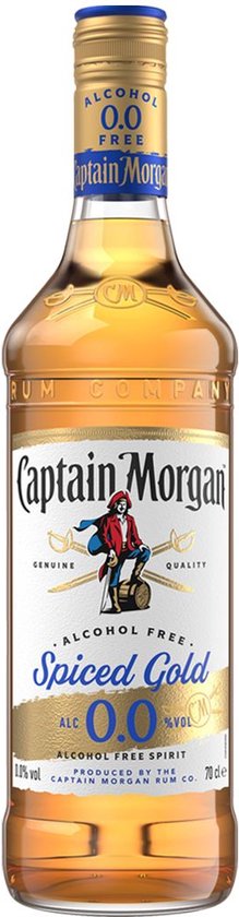 Captain Morgan Spiced Gold 0.0% Alcohol Free 70cl | bol