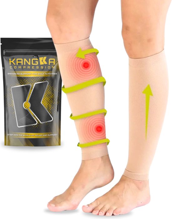 KANGKA Compressie Kuitbrace maat M - Scheenbeen Brace - Calf ...
