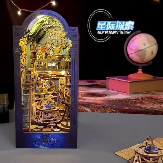 DIY Magic Book Nook Kit-met muziekdoos & Sensor - houten modelbouw- DIY ...