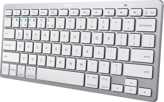 Trust Draadloos Toetsenbord Bluetooth - Universeel - Ultra-Dun Design ...
