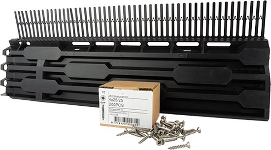 EBS Combi Dakvoetprofiel PRO | 125 mm | 1 meter | 14 meter set + RVS Schroeven | bol