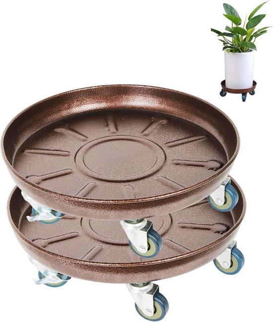Ronde Bloempot Mover Rolling Plant Pallet Dolly Caddy - Plant Stand ...