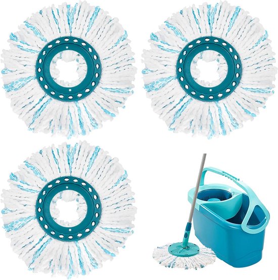 3 stkus - Dweil navulling - Doeken geschikt Voor Leifheit Clean Twist ...