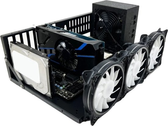 EATX ATX mATX ITX Open Computer Case moederbord Rig Frame GPU Aluminium ...