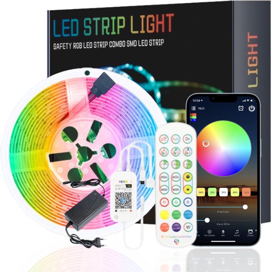 LED Strip - 5 meter - Compatibel met Alexa, Google Home, Home Assistant ...