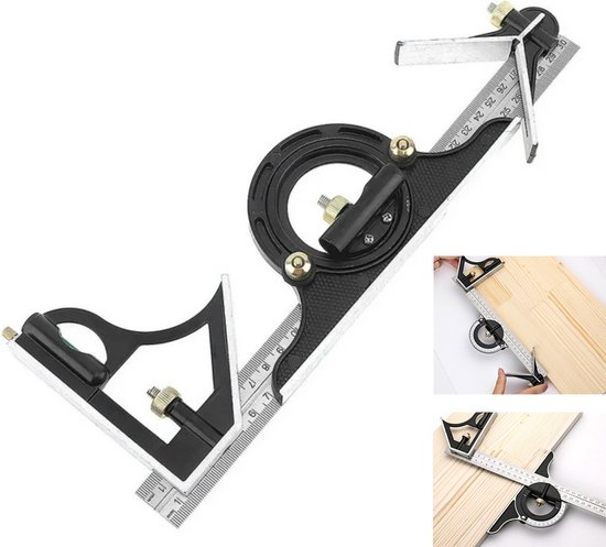 3 in 1 Combihaak - Combinatiehaak - Winkelhaak - Hoekmeter ...