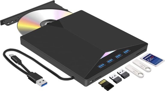 Stellar DVD speler laptop - DVD speler portable - Zwart - CD-ROM drive ...