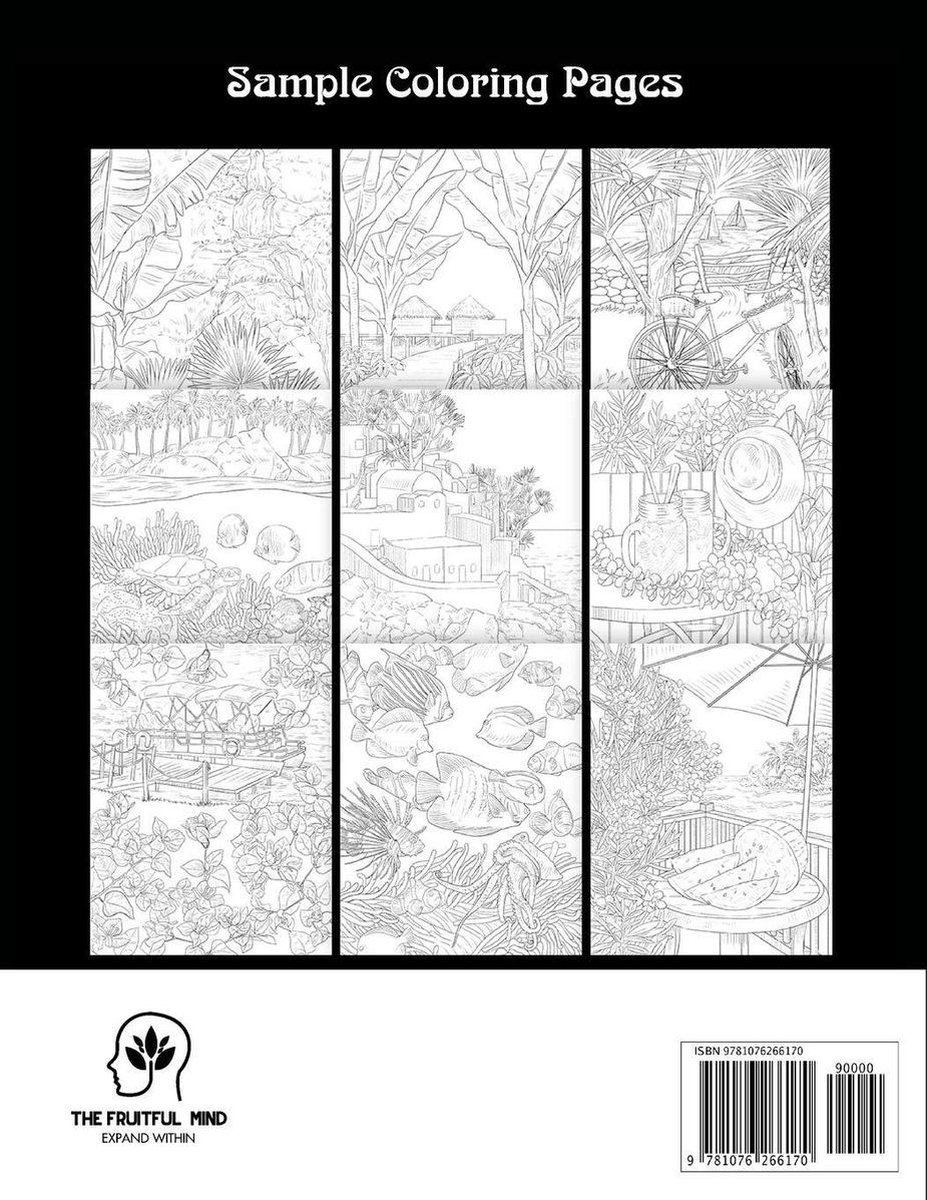 Life Series Coloring Books- Island Life Coloring Book, Coloring Book ...