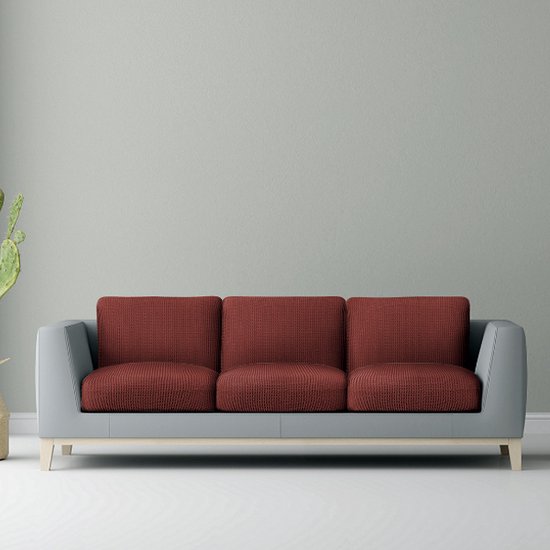 Belmarti® Zitkussenhoes Bali - 65cm tot 95cm breed Steenrood ...