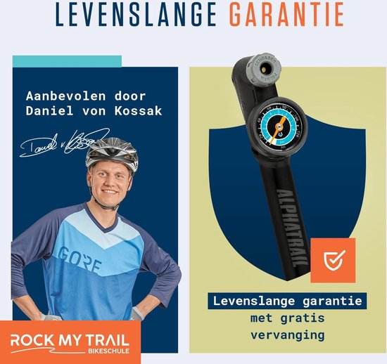 Alphatrail Minipompe Steve - Grote Manometer - Ergonomische T-greep ...