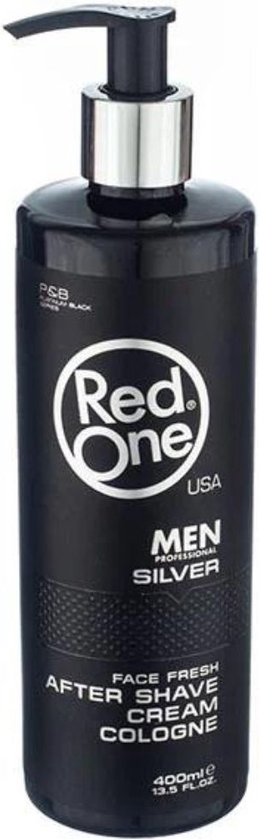 RED ONE MEN SILVER FACE FRESH AFTER SHAVE CREAM COLOGNE 400ML | bol