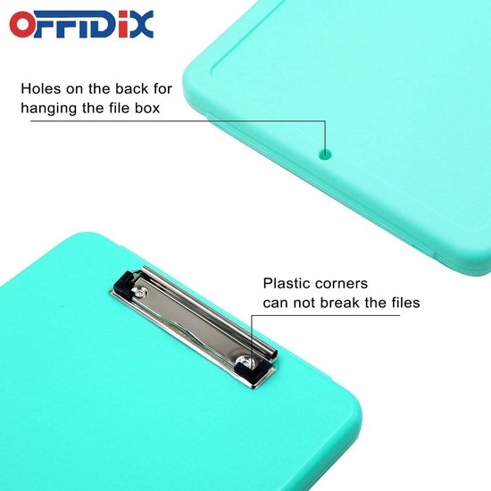 Silm Klembord Map Conferentie Plastic Map - A4 Formaat - Opslag Clip ...