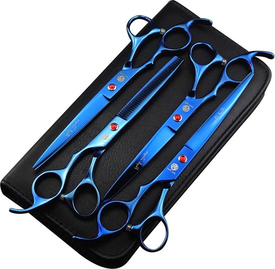 Professional 7" 4PCS Pet Grooming Scissors Kit Japan Premium Steel ...
