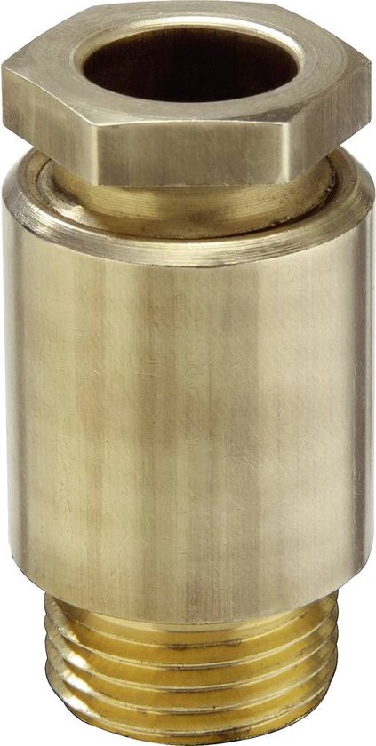 Wiska 10010863 Wartel Slagvast, Met dichting M18 Messing Natuur 1 stuk(s) | bol