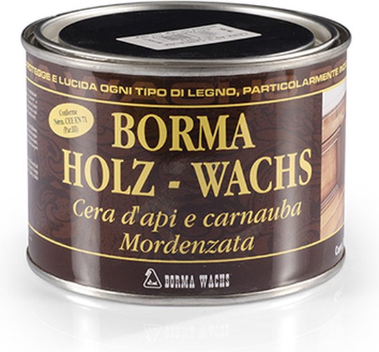 Borma Wachs Holzwachs Meubelwas pasta met pure bijenwas Midden Eiken ...